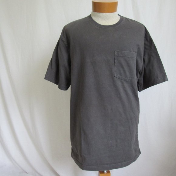 Duluth Trading Co | Shirts | Duluth Gray Long Tail Tee With Pocket Mens ...